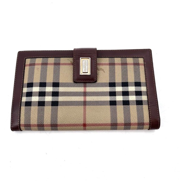 Burberry | Bags | Burberry Brown Nova Check Long Bifold Wallet | Poshmark